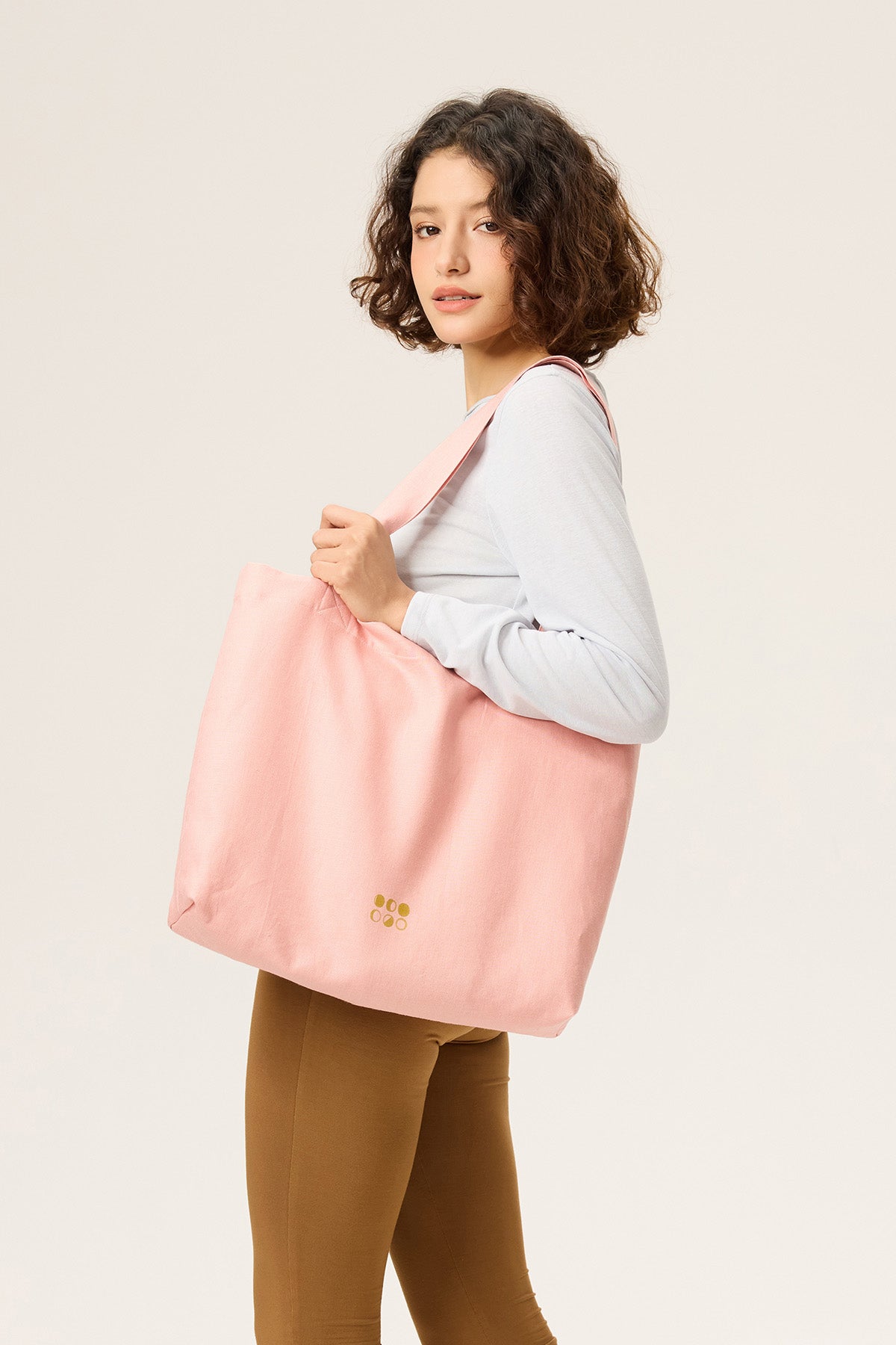 Linen Selene Logo Casual Bag